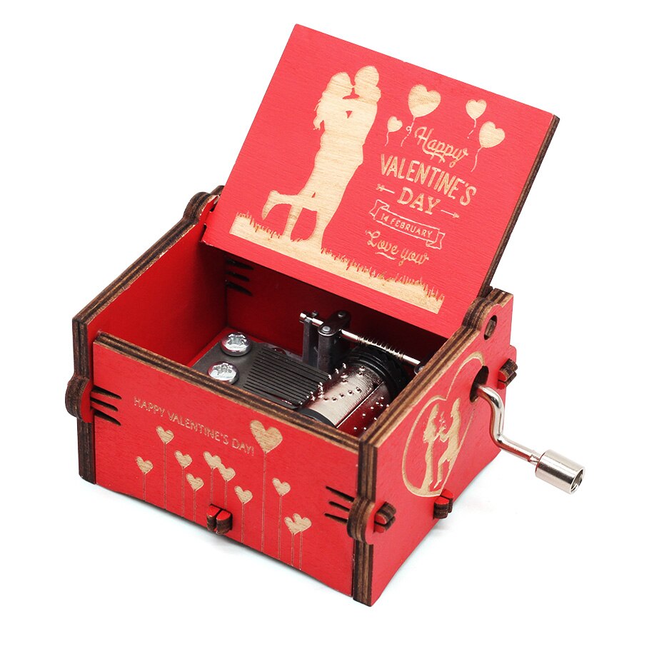 Boîte A Musique Manivelle Saint-Valentin | Boites-a-musique.net